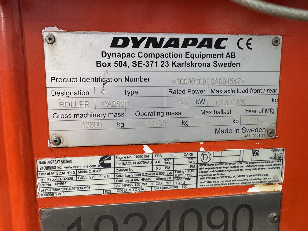 dynapac ca252d | Hogeboom Machinery | Hogeboom Machinery