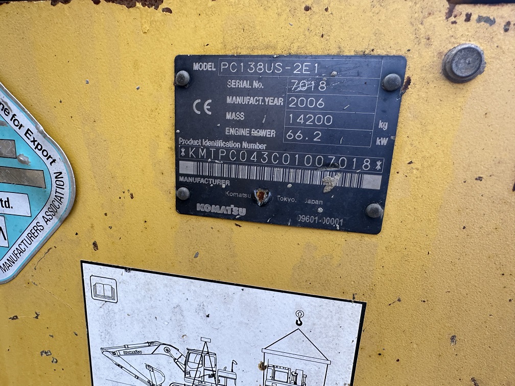 komatsu pc138us-2e1 | Hogeboom Machinery | Hogeboom Machinery